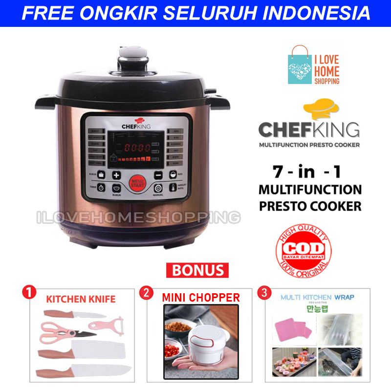 Jual CHEFKING Digital Pressure Cooker - Alat Masak Presto Multifungsi ...