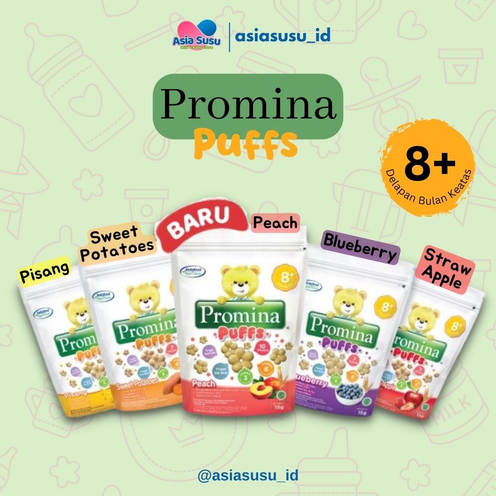 Jual PROMINA RICE PUFF SNACK BAYI MPASI NO MSG NO PENGAWET CEMILAN 8 ...