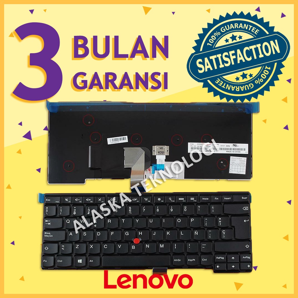 Jual Keyboard Laptop Lenovo ThinkPad E340 E431 E440 T431S T440 T440E ...