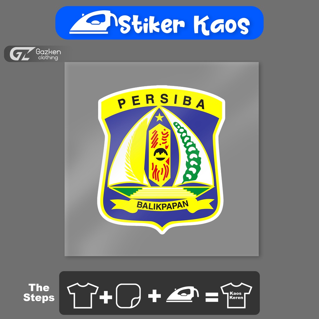 Jual Stiker Kaos Persiba Balikpapan Sticker Sablon Tempelan Logo Klub ...