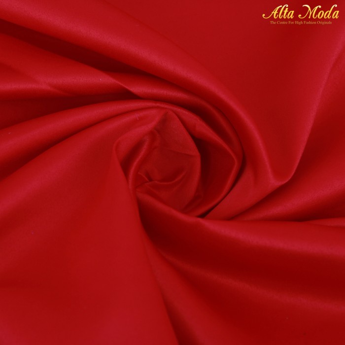 Jual Kain Alta Moda Furing Premium Duchess Polos Merah (1M) | Shopee ...