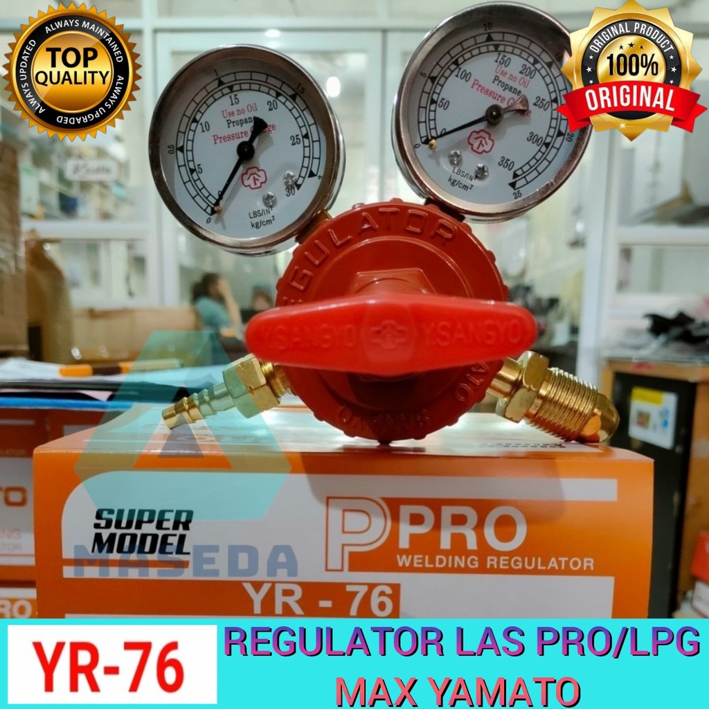 Jual Regulator Las Propane LPG Max Yamato Tabung Gas Elpiji Welding | Shopee Indonesia