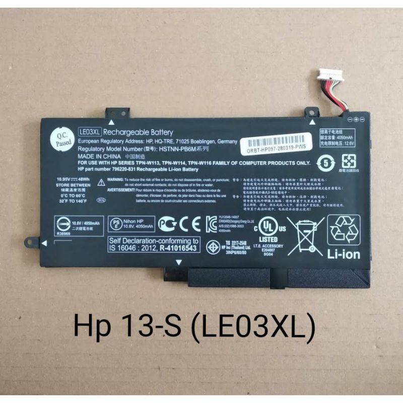 Jual Original Baterai HP Pavilion 13-S X360 13-S Envy X360 LE03XL ...
