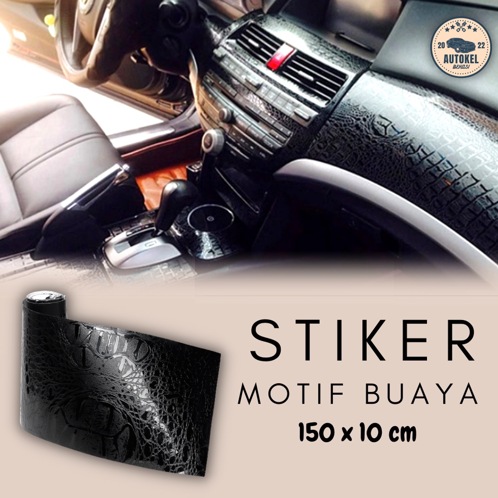 Jual Stiker Mobil Interior Motif Kulit Buaya Vynil Sticker Interior ...