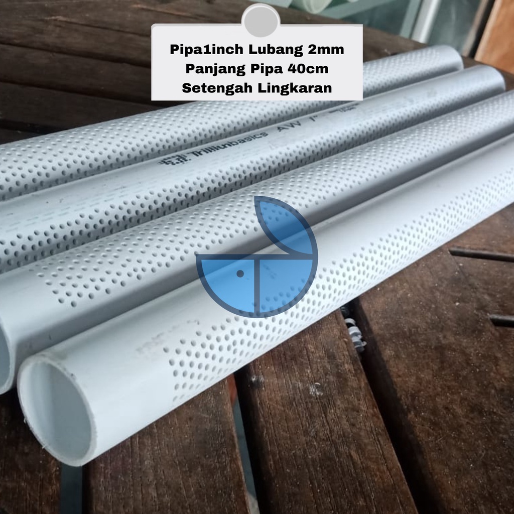 Jual Pipa Filter Paralon Ukuran 1inch Lubang 2mm Panjang Pipa 40cm Hole ...