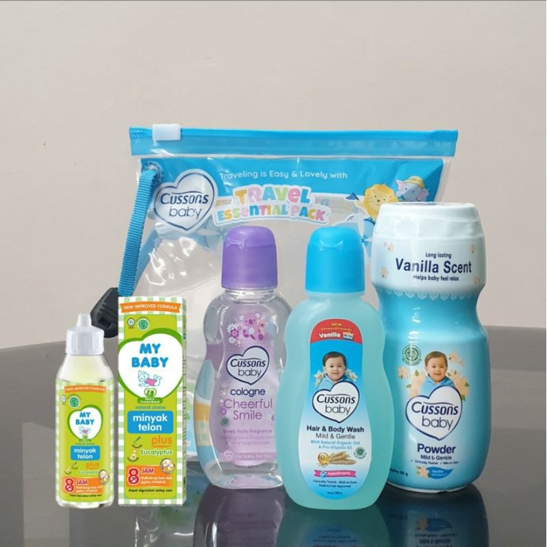 Jual 5 in 1 | 4 in 1 Cussons Baby Daily Essential Pack + Telon, Cussons ...
