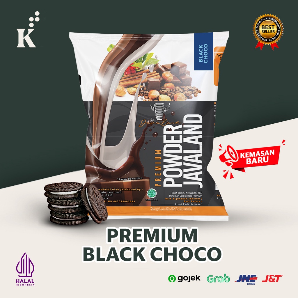 Jual Bubuk Minuman Premium Black Choco Javaland Grande 1kg | Shopee ...