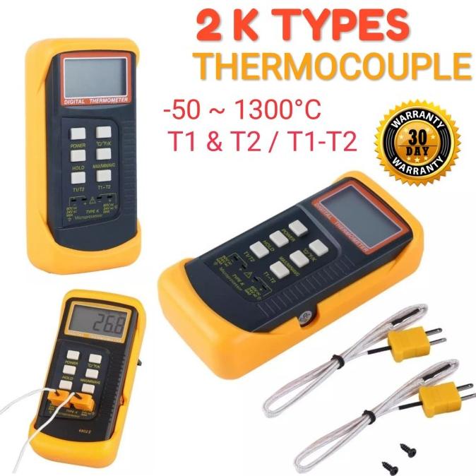 Jual Digital Thermocouple Thermometer K Type | Shopee Indonesia