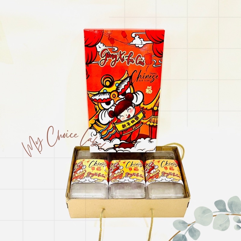 Jual Box Kuker dus isi 3 toples persegi 350gr tema CNY / Imlek ...