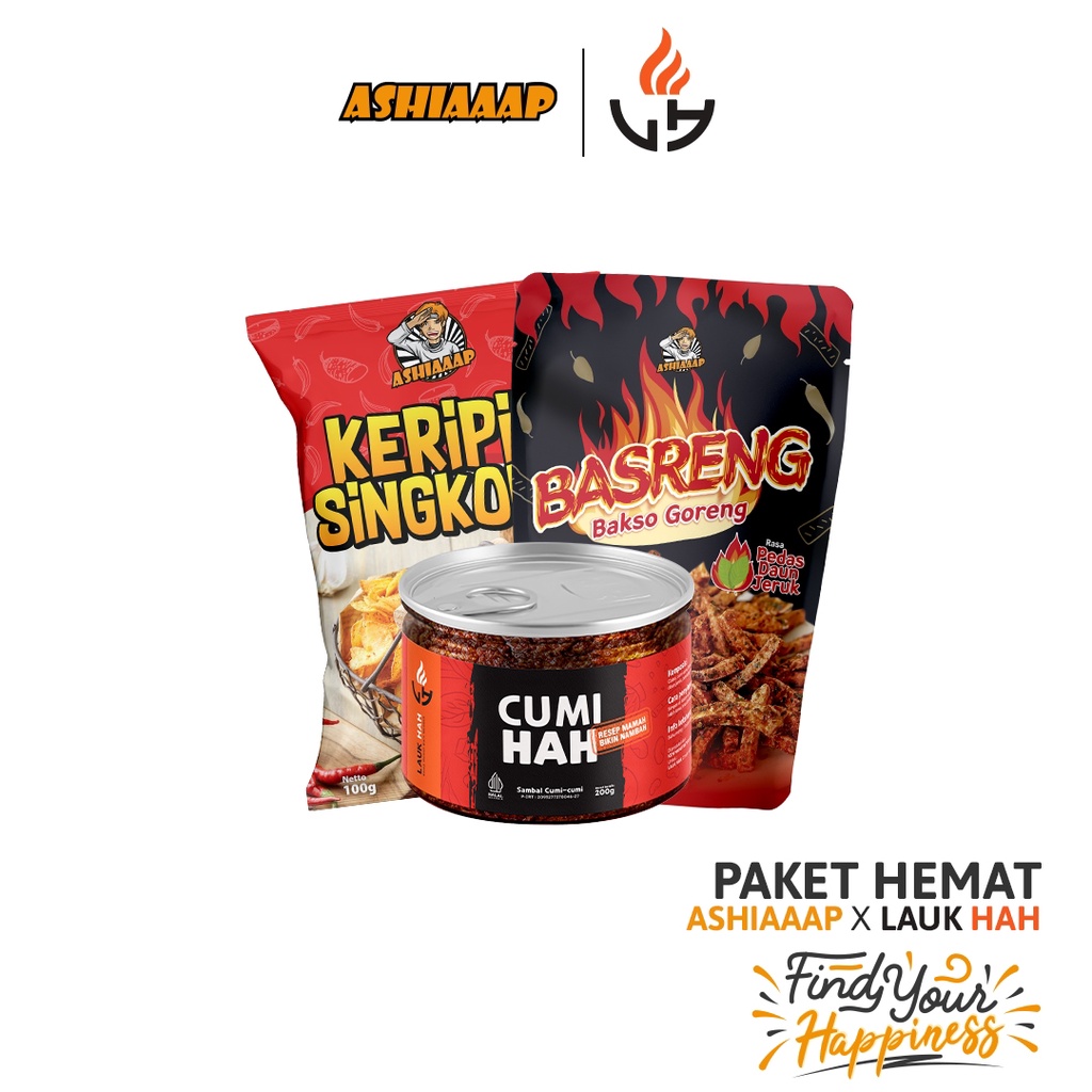 Jual Ashiaaap X Lauk HAH Paket Hemat ( Sambal Cumi 200gr + Keripik ...