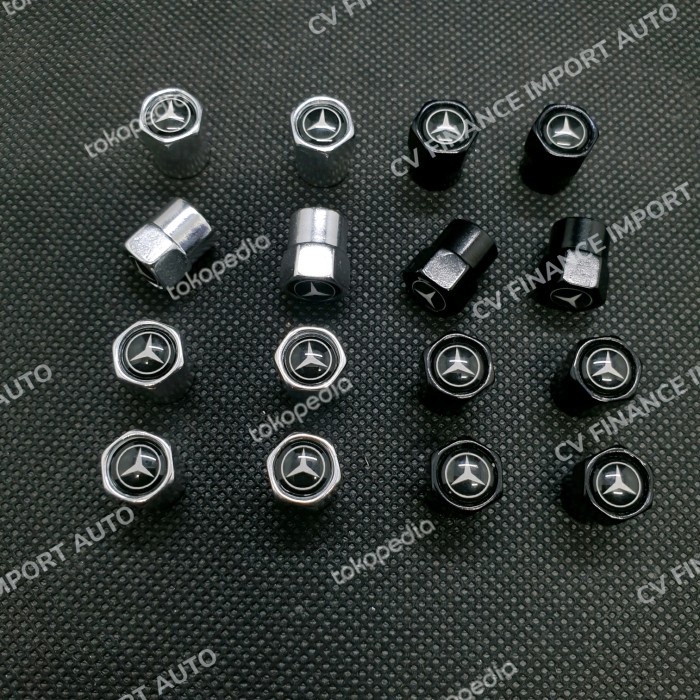Jual Penutup Tutup Pentil Mobil Ban Mercedes benz WHEEL VALVE CAP ...