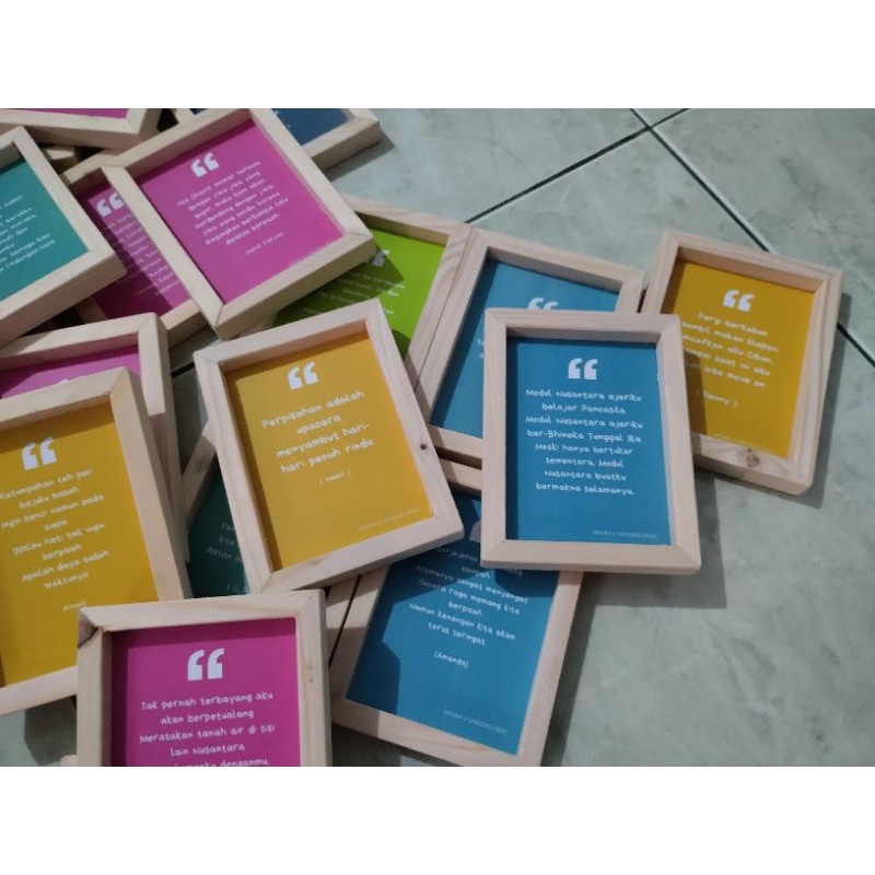 Jual Frame Kayu Mini 7x10cm | Shopee Indonesia