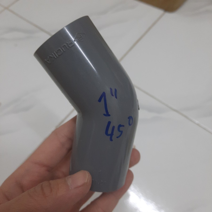 Jual keni 1" 45° Aw Rucika PVC Elbow knee 1" inch 45 derajat rucika aw | Shopee Indonesia