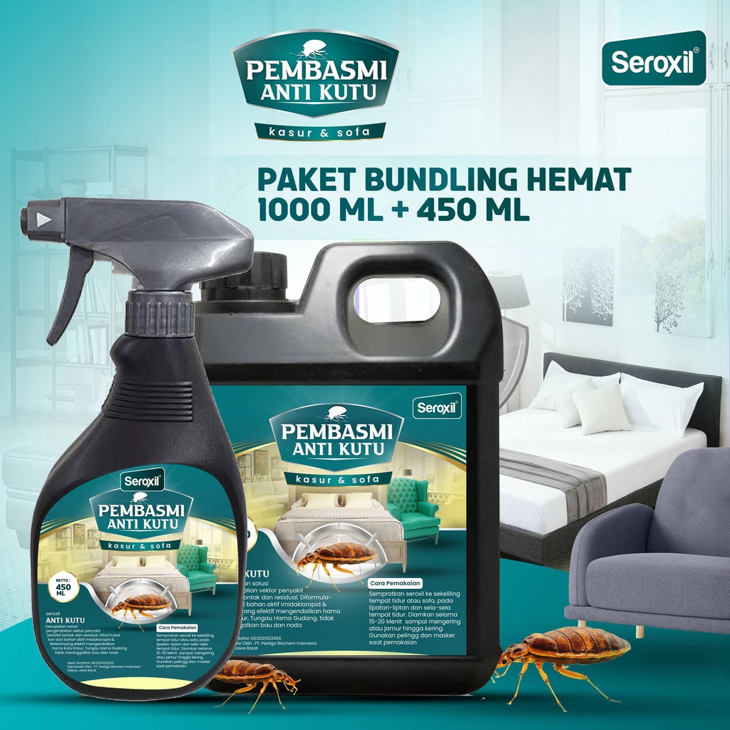 Jual [ KKR - Seroxil ] (Paket) Semprotan Pembasmi Anti Tungau, Kutu ...