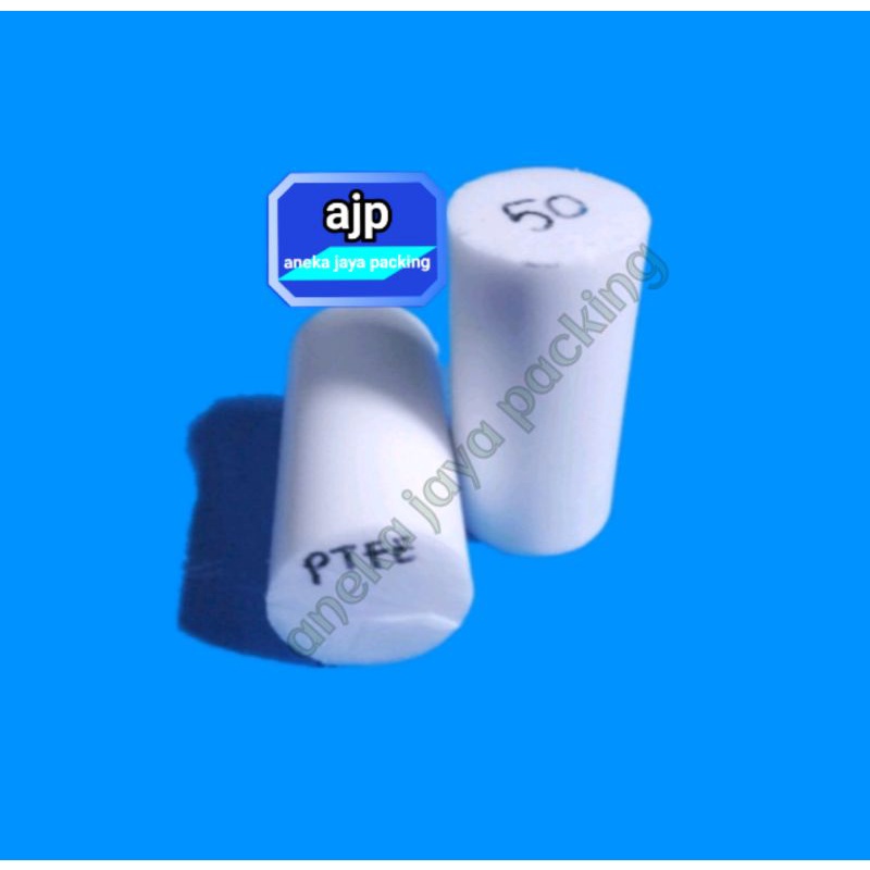 Jual teflon rod dia 50mm x 10cm as ptfe putih batangan | Shopee Indonesia