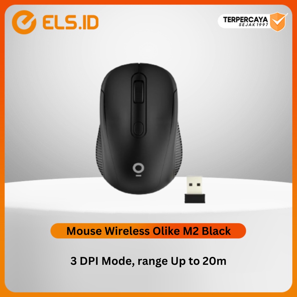 Jual Mouse Wireless Olike M2 Black | Shopee Indonesia