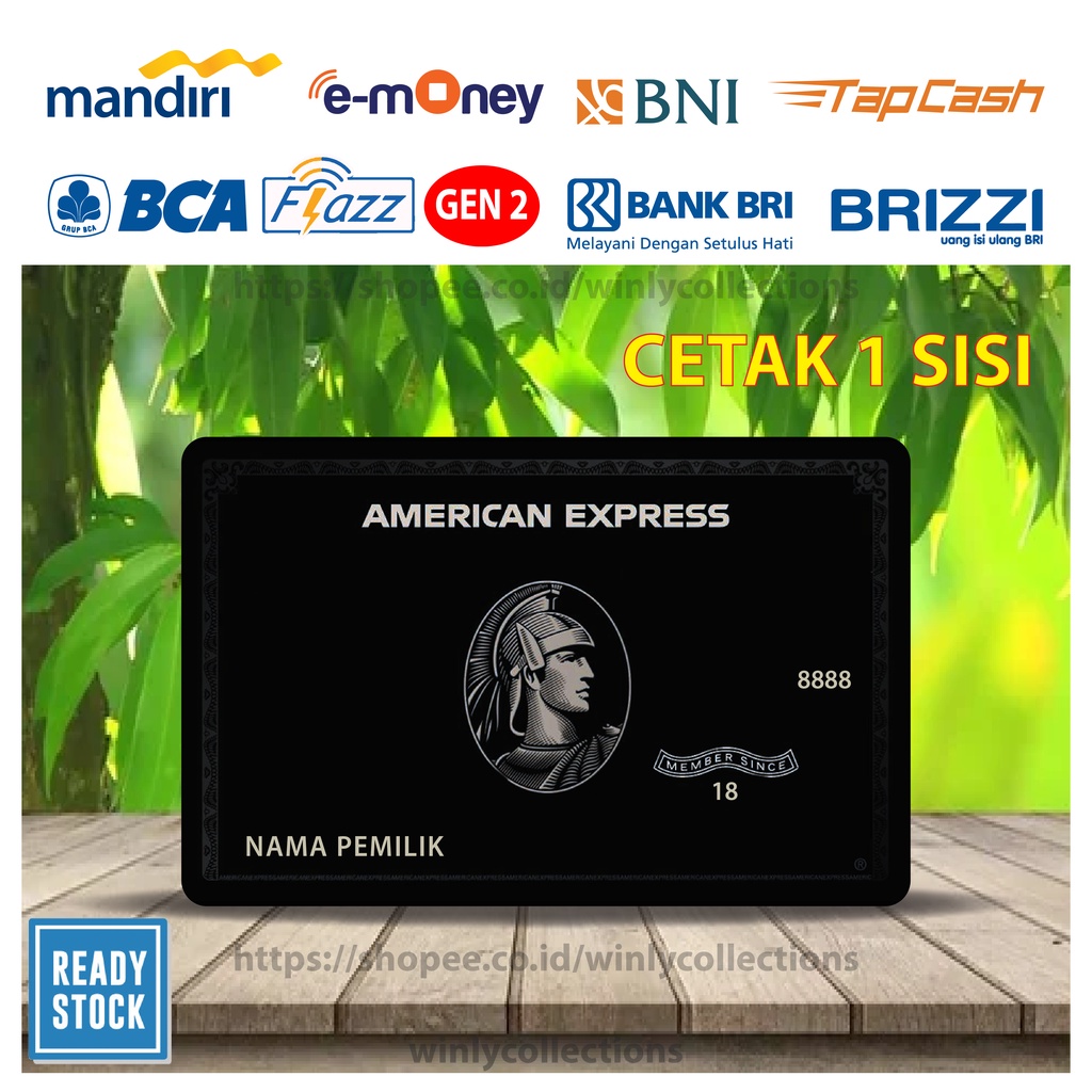 Jual EMONEY E TOLL DESAIN BLACK CARD AMERICAN EXPRESS MONEY MANDIRI GEN ...