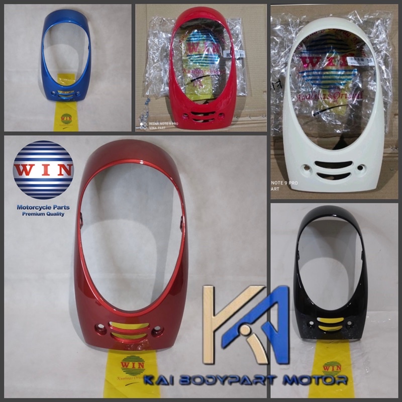 Jual Panel Tameng Dada Depan Scoopy FI K16 Hitam Putih Krem Merah ...