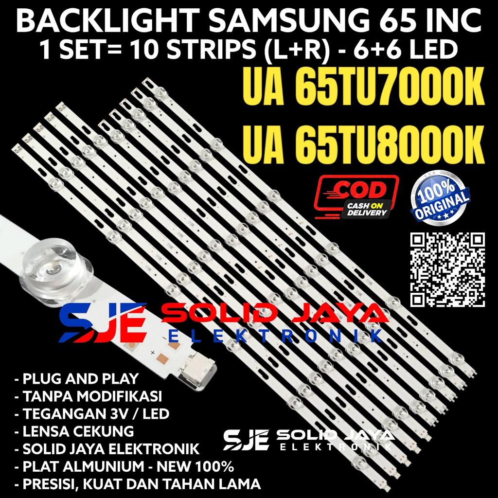 Jual BACKLIGHT TV LED SAMSUNG 65 INC UA 65TU7000 65TU8000 65TU7000K ...