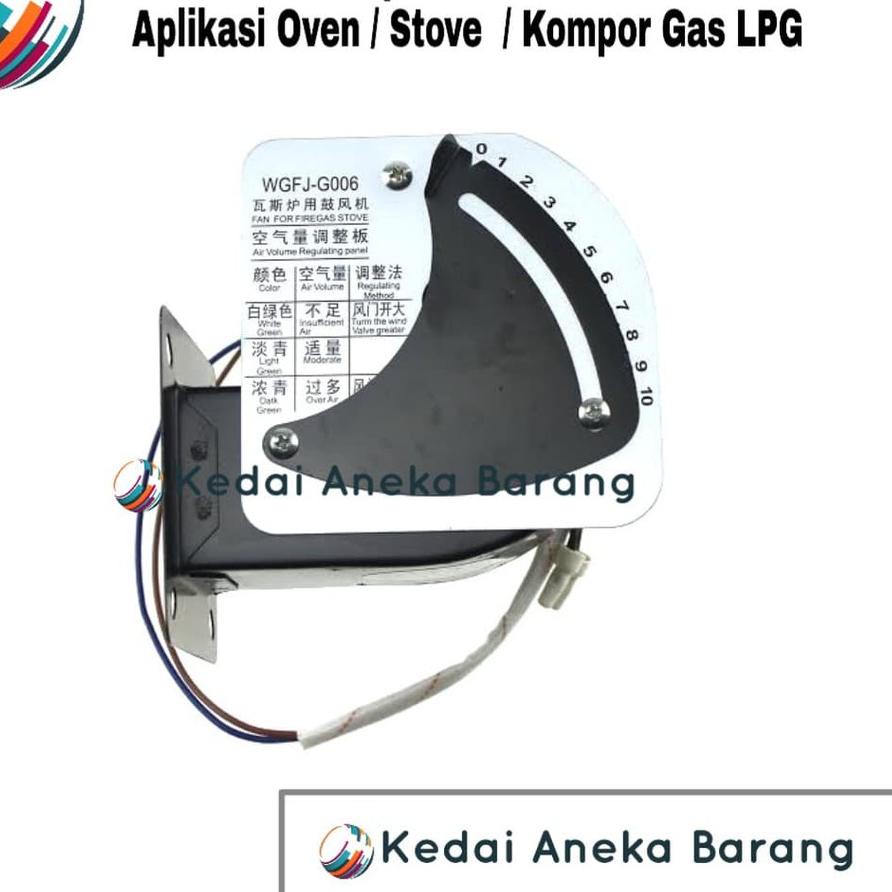 Jual Depan Blower Fan Kipas Gas LPG ELPIJI Oven Deck Kompor Tungku Api ...