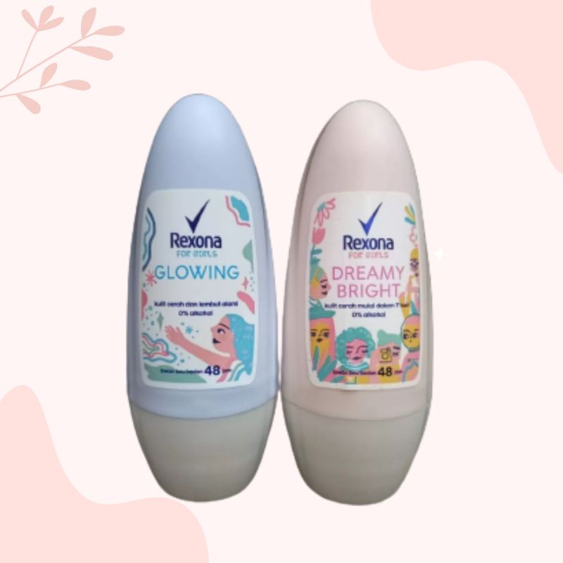 Jual Rexona deodorant roll on glowing white & dreamy white 40 ml ...