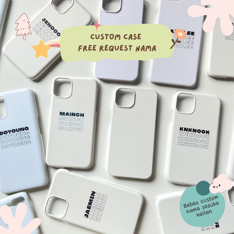 Jual Case Nct / Case Bts / Case Kpop / Case Txt / Custom Nama Bebas ...