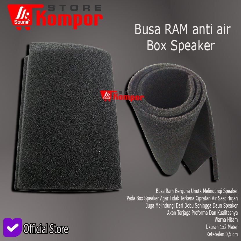 Jual Busa Ram Box Speaker Spon Box Speaker 200x100x0,5 cm Busa Anti Air ...
