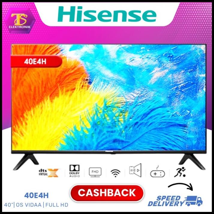 Jual Hisense 40E4H Led Smart Tv 40 Inch Vidaa Full Hd Digital Dvbt2 Wifi | Shopee Indonesia