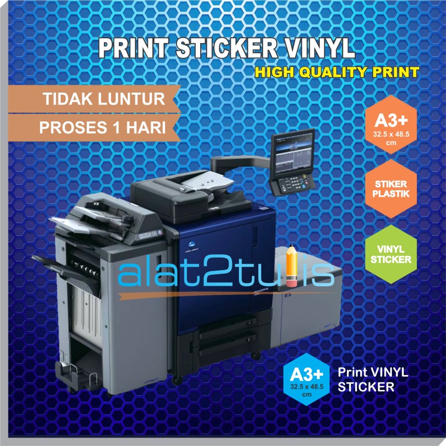 Jual Print A3 + warna cetak | sticker | label | STICKER VINYL | Shopee ...
