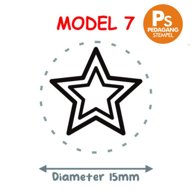 Jual Stempel Nilai Guru / Stempel Reward Bintang Satu / Stempel Nilai ...