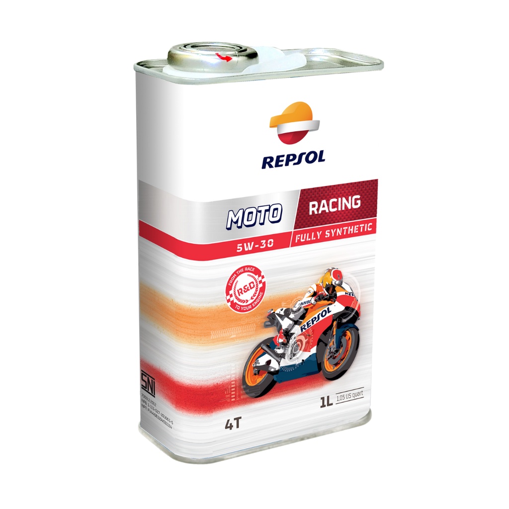 Jual Oli Repsol Moto Racing 4T 5W30 API SN/ JASO MA2 1 L [1 Liter ...