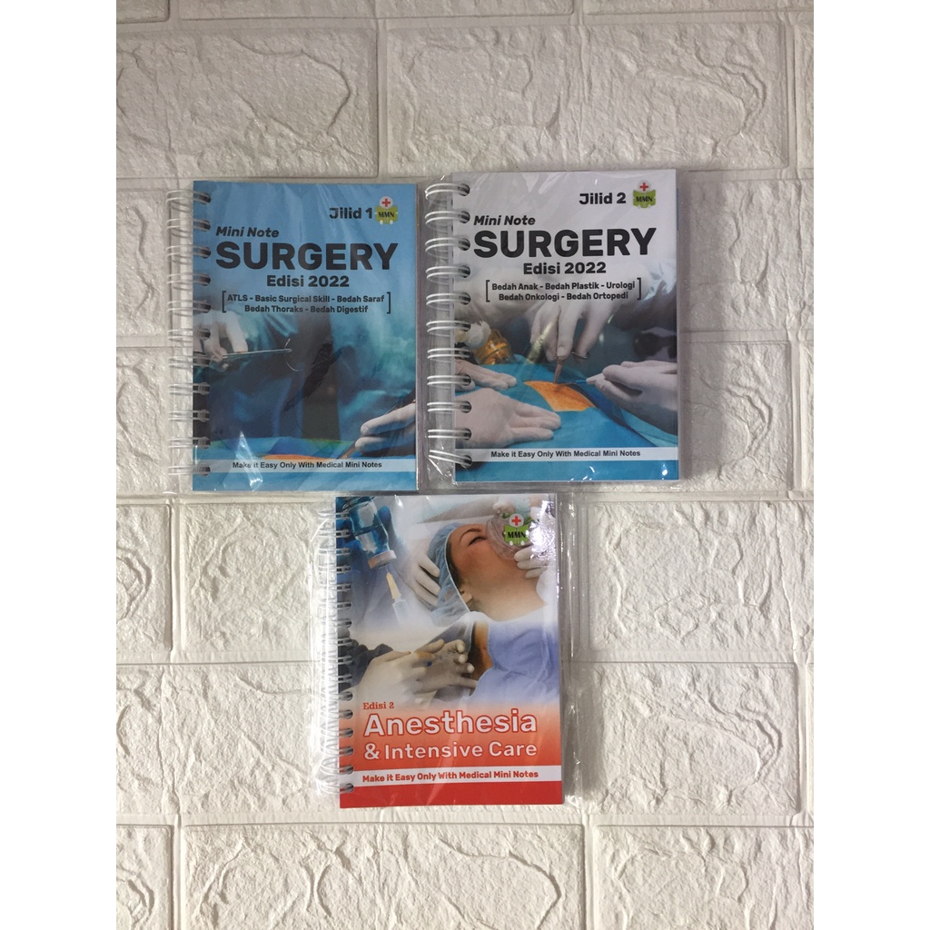 Jual Medical Mini Notes Paket BedahAnastesi (3 Buku) | Shopee Indonesia