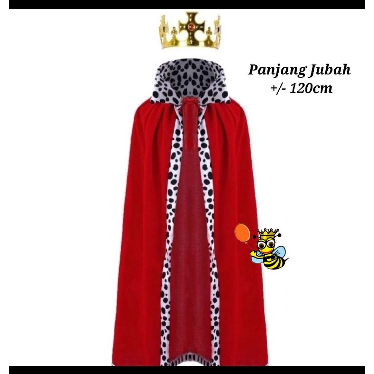 Jual Jubah Raja Topi Raja /Kostum King Queen Aksesoris Photobooth ...