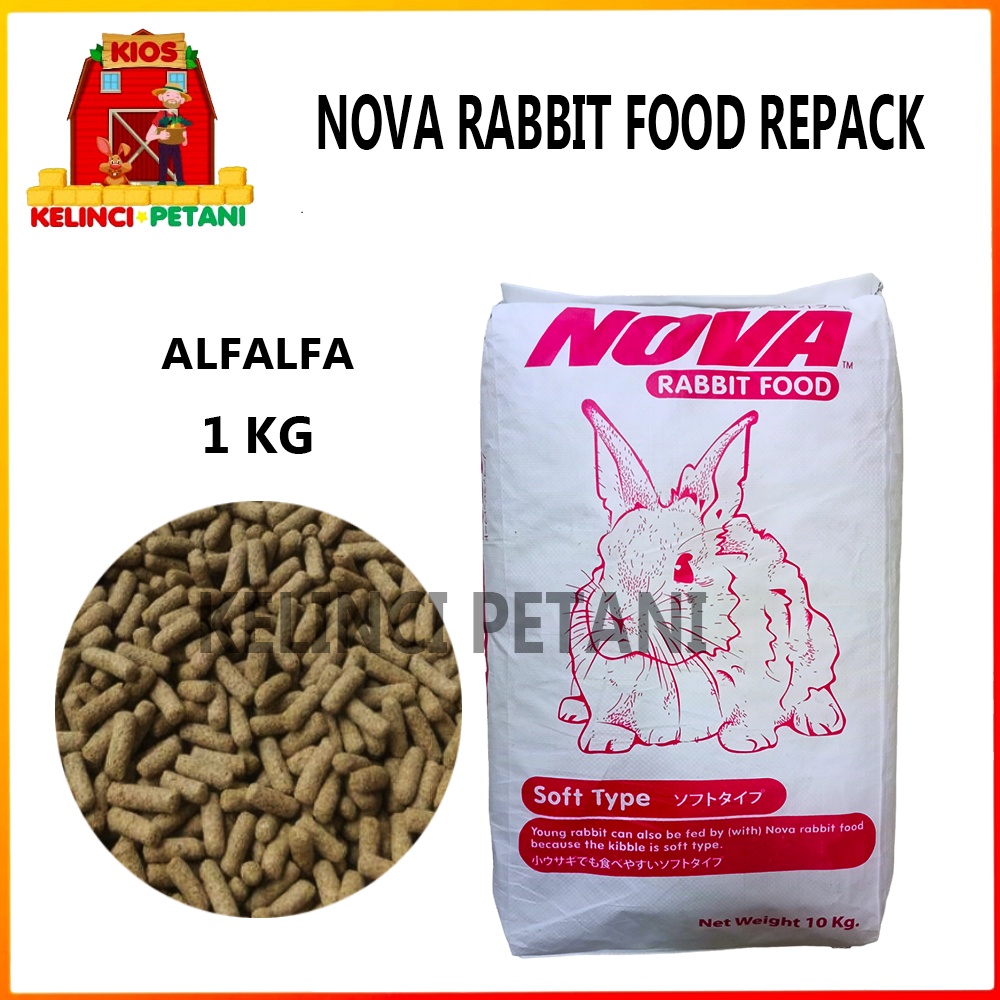 Jual Makanan Kelinci NOVA RABBIT FOOD Repack 1 Kg | Shopee Indonesia