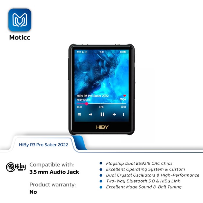 Jual HIBY R3 Pro Saber 2022 Streaming Bluetooth MP3 Music Player Hi-Res - Grey | Shopee Indonesia