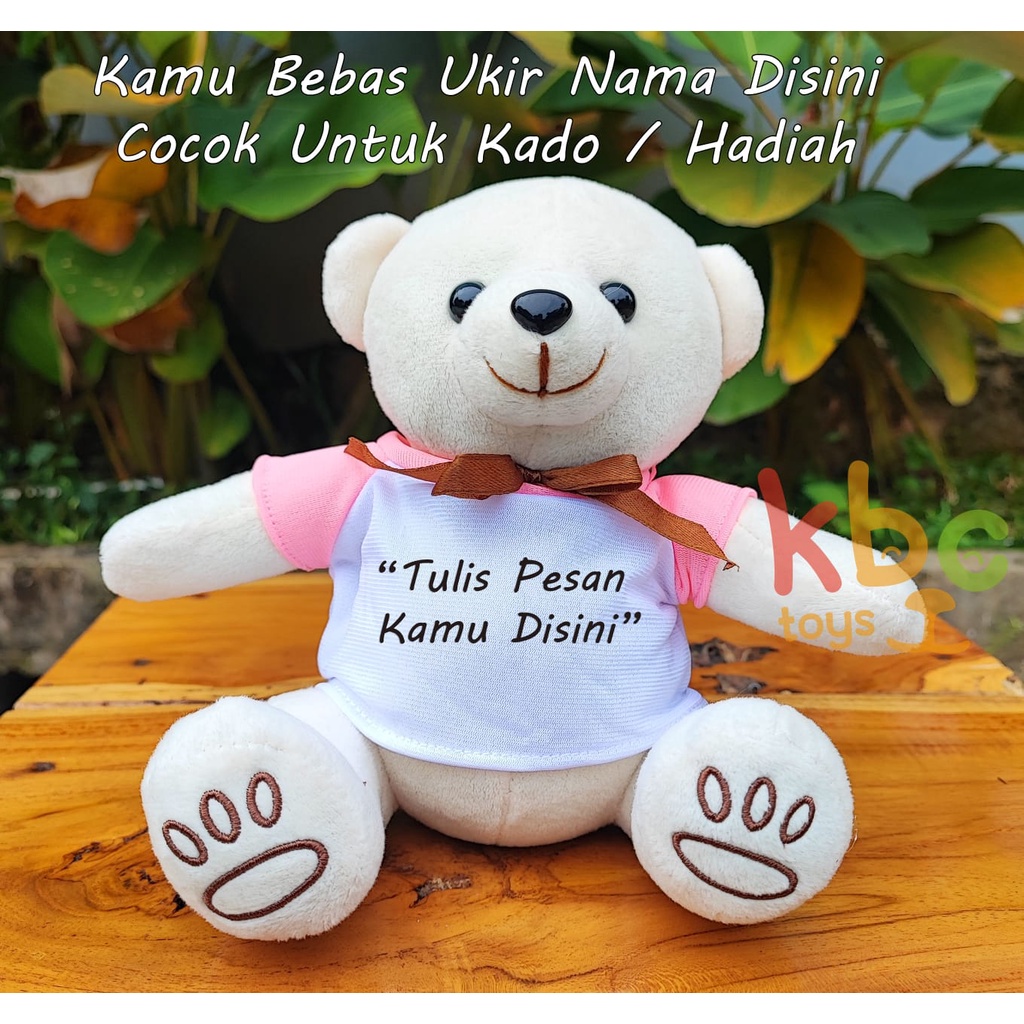 Jual Boneka Custom Nama Pacar Atau Logo Perusahaan - Boneka Teddy Bear ...