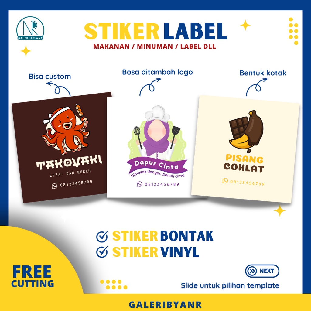 Jual -PART 1-STIKER LABEL MAKANAN MINUMAN | LABEL KEMASAN | LABEL BRAND ...