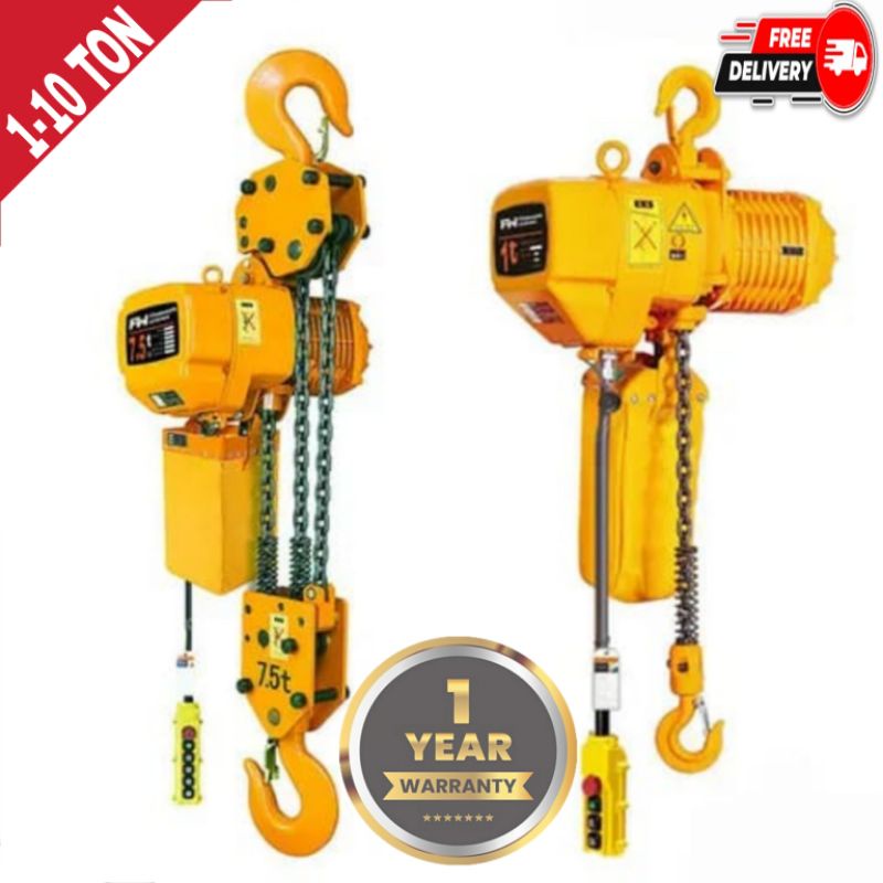 Jual electric chain hoist 2 ton 6 meter 380v/3phase | Shopee Indonesia