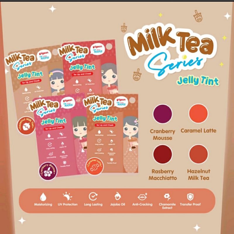 Jual Pigeon Teens Jelly Tint/Milk Tea Series | Shopee Indonesia