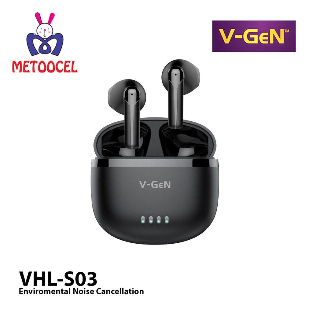 Jual V-GeN TWS VH-S03 Wireless ENC Type C Headset Bluetooth Earpods VHS ...