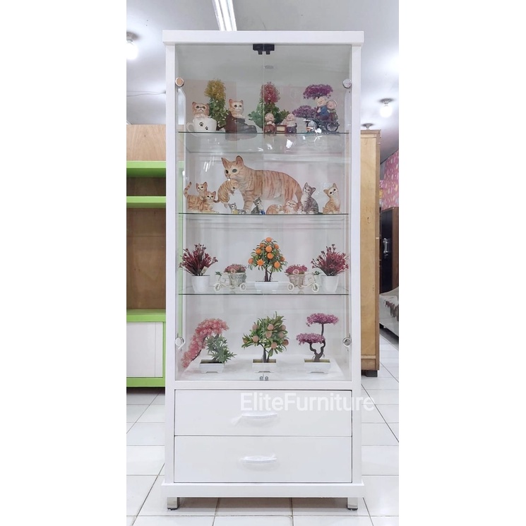 Jual Pajangan kaca 2Pintu Bloktik , Lemari Pajangan Kaca Kaki Stanless ...
