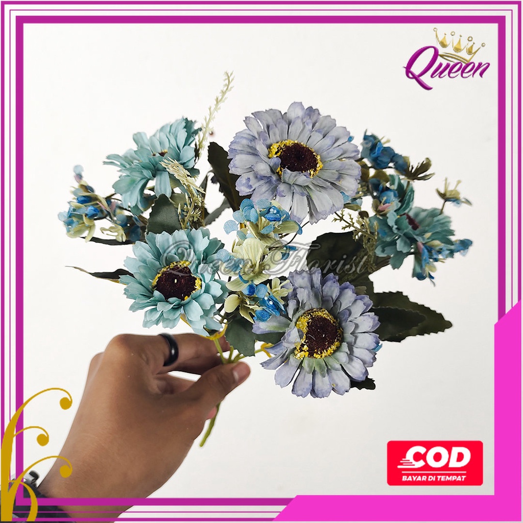 Jual Bunga Garbera Panca Warna Cabang 6 - bunga Imitasi artificial kain ...