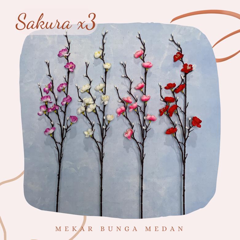 Jual FR 163 - BUNGA ARTIFISIAL SAKURA DEKORASI IMLEK Vas Bunga Wedding ...