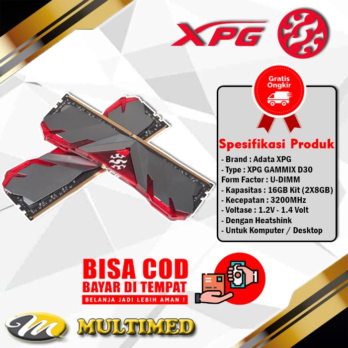 Jual MEMORY RAM PC GAMING DDR4 16GB KIT (2x8GB) | Shopee Indonesia