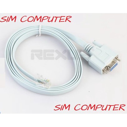 Jual Kabel Console CISCO RJ45 to DB9 RJ45 Male to DB9 Female +- 1.5Mtr ...