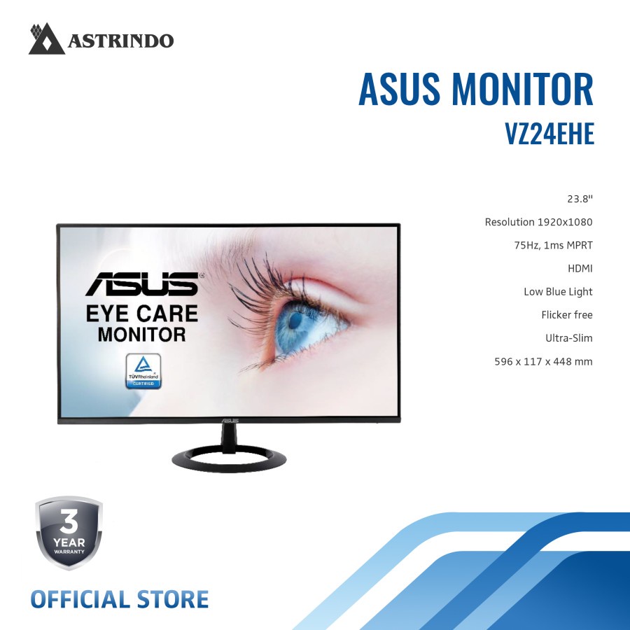 Jual Asus Classic Gaming Monitor 23.8inch - (VZ24EHE) | Shopee Indonesia