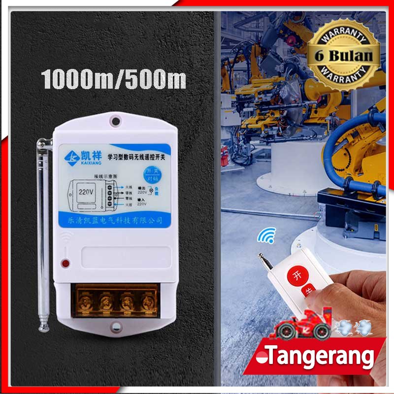 Jual Remote Control Switch Industri 220v 1km Jarak Jauh Industri Saklar ...