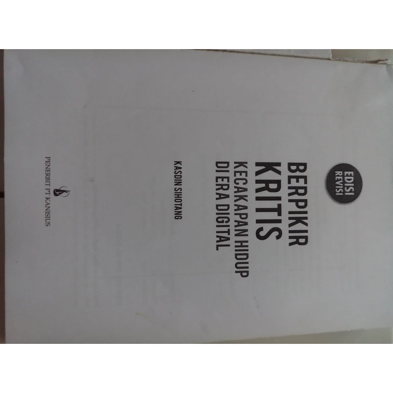 Jual Berpikir Kritis; Kecakapan Hidup Di Era Digital | Shopee Indonesia