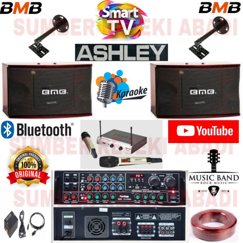 Jual DISTRIBUTOR PAKET SOUND SYSTEM KARAOKE BMB MIC ASHLEY VOICE 1 8 ...