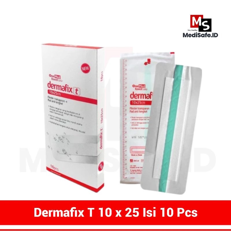 Jual Dermafix T 10 x 25 cm Cm Plester Luka Onemed Isi 10 / Box | Shopee ...